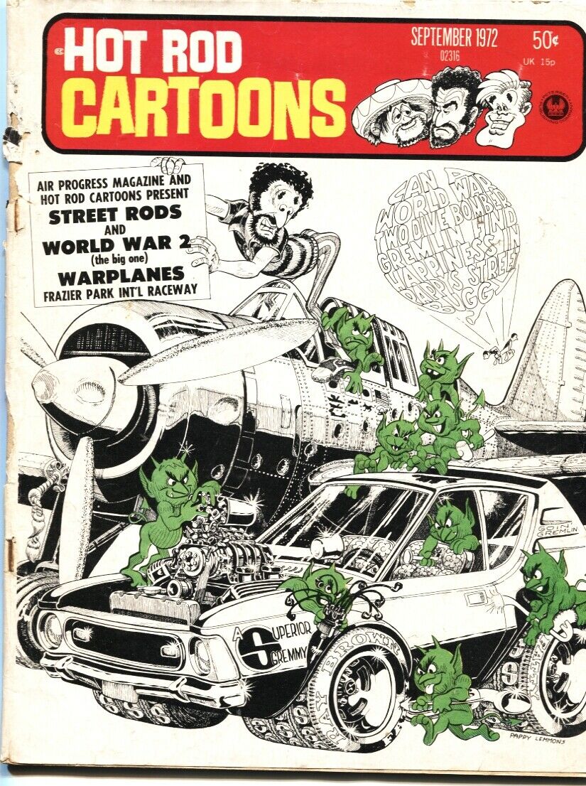 HOT ROD Cartoons #48-1972-Aj Foyt-Mario Andretti-Jackie Stewart-Gremlin ...