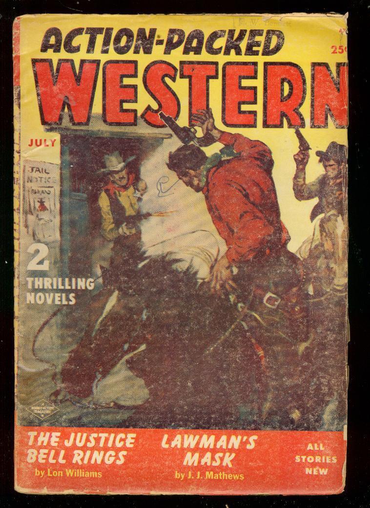 Action-Packed Western--July 1954--Pulp Magazine--Double Action--VG ...