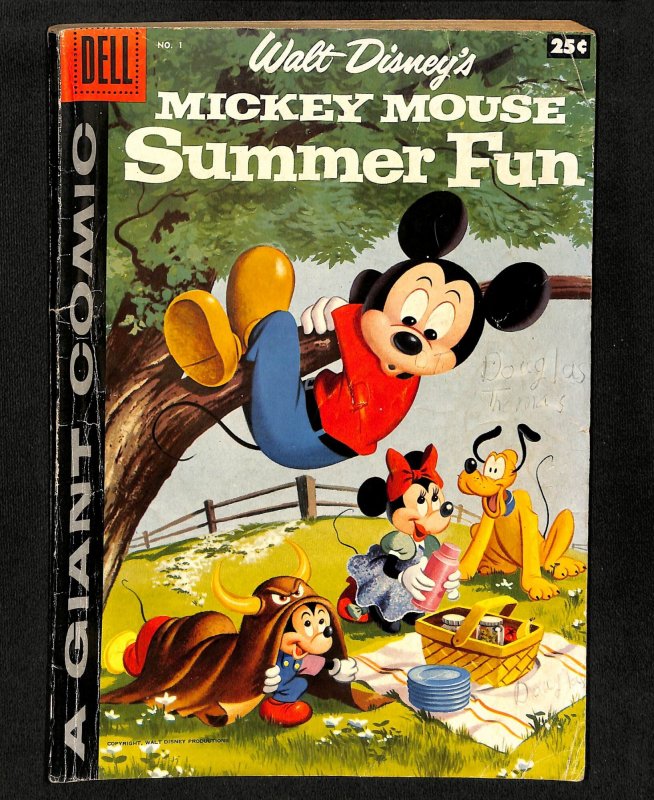 Dell Giant Comics: Mickey Mouse Summer Fun #1 | Full Runs & Sets ...