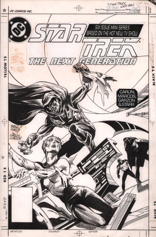 Star Trek: The Next Generation #4 Cover - Art by Pablo Marcos & Carlos ...