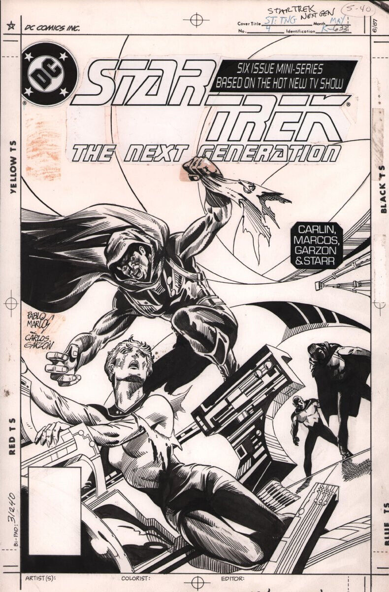 Star Trek: The Next Generation #4 Cover - Art by Pablo Marcos & Carlos ...