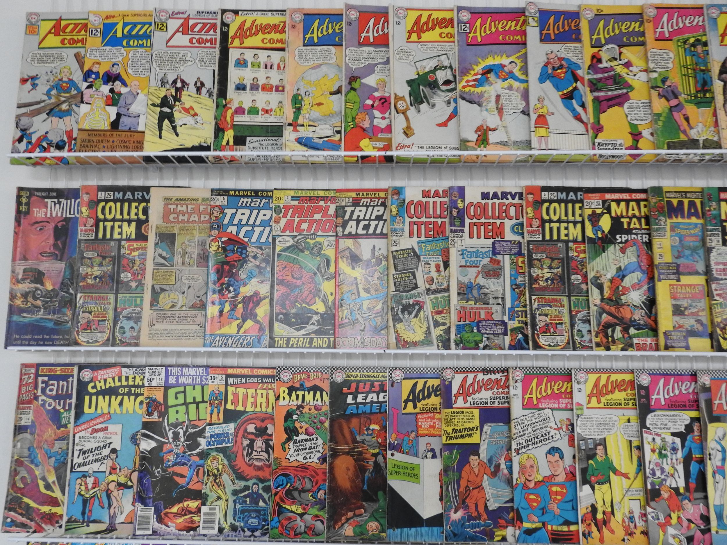 Huge Lot of 140+ Low Grade Comics W/ Superman, Marvel Tales, Hulk ...