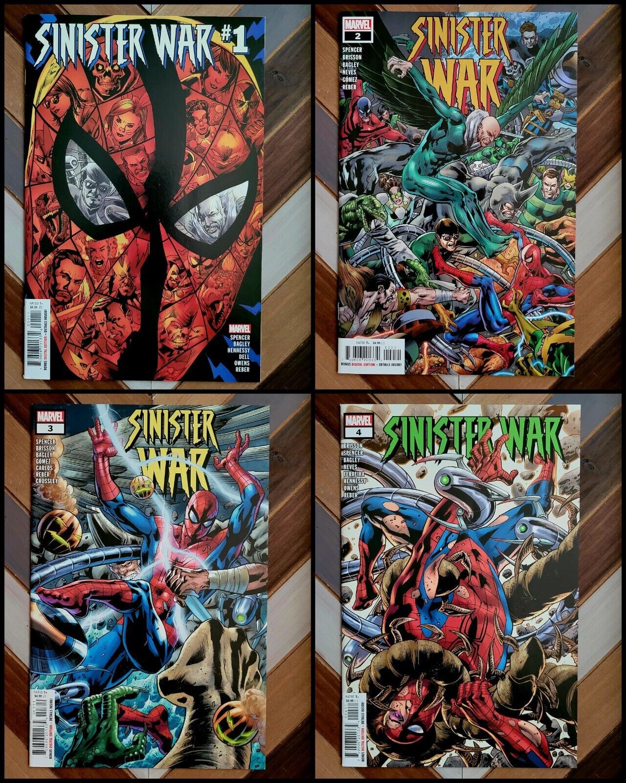 SINISTER WAR #1-4 (Marvel 2021) HIGH GRADE, SINISTER 6 vs SAVAGE 6 ...