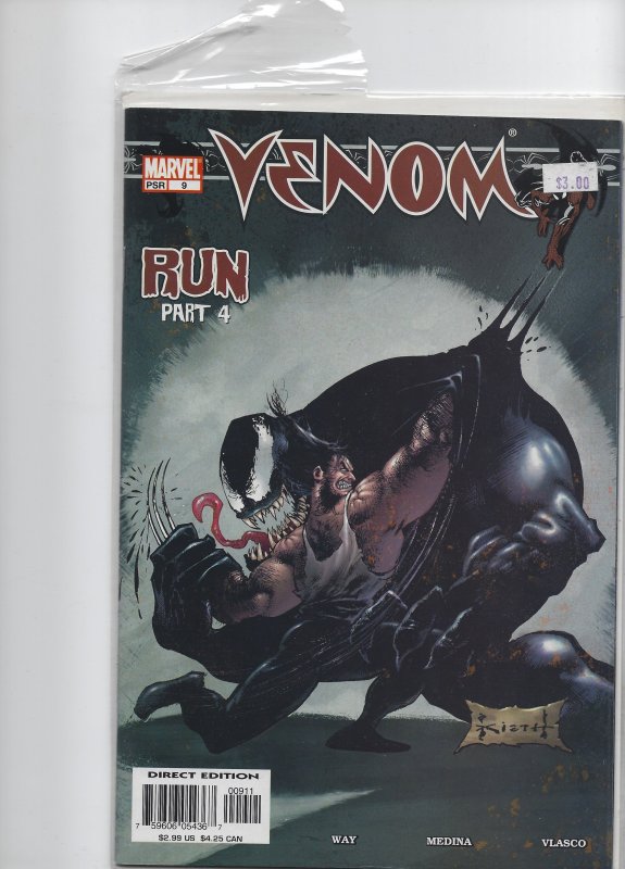 Venom #9 Cover Art By Sam Kieth Marvel Comics | Comic Books - Modern ...