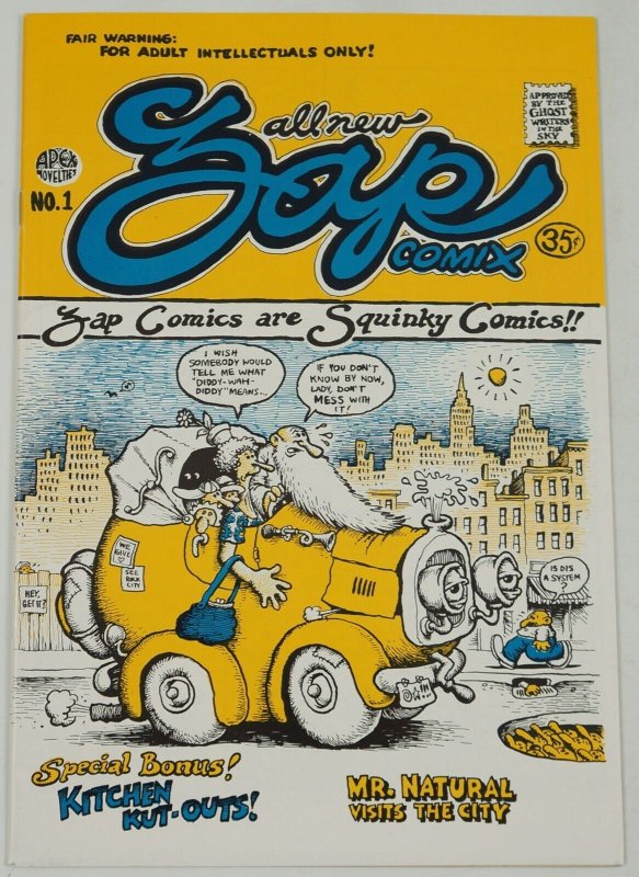 Zap Comix #1 VF (3rd) print - robert crumb - apex underground comix ... Zap Comix #1 VF (3rd) print - robert crumb - apex underground comix ...