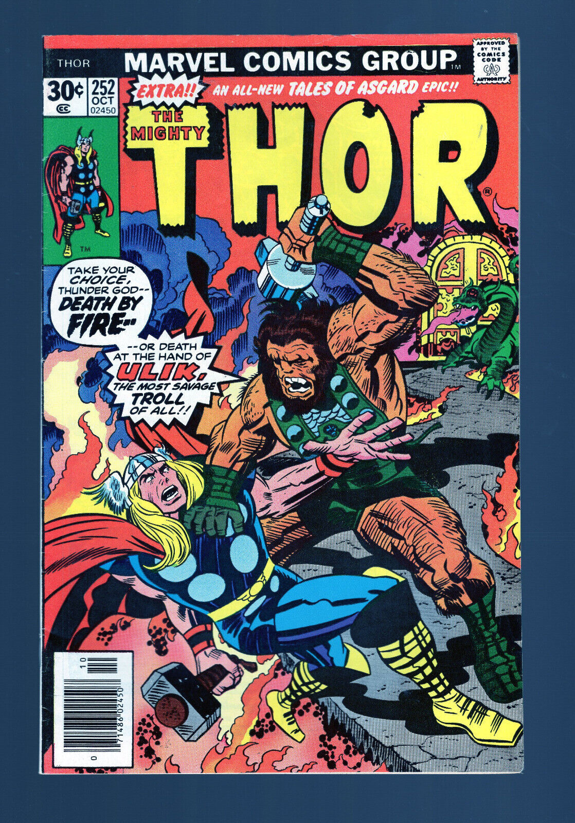 Thor #252 - Jack Kirby Cover Art. Ulik the Troll Appearance. (6.0) 1976 ...