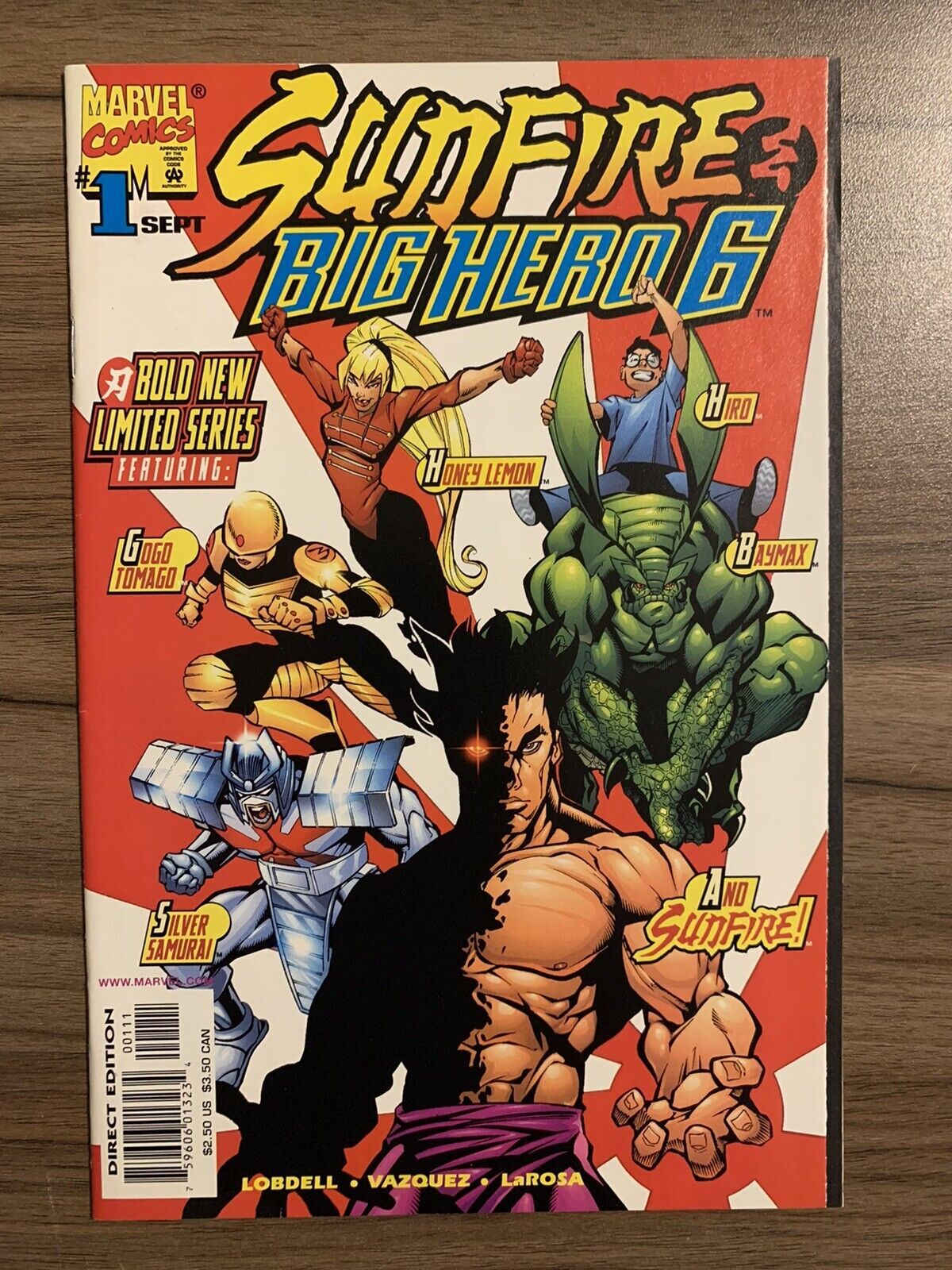 SUNFIRE AND BIG HERO 6 NM #1-3 Silver Samurai Hiro Baymax FULL set 1998 ...