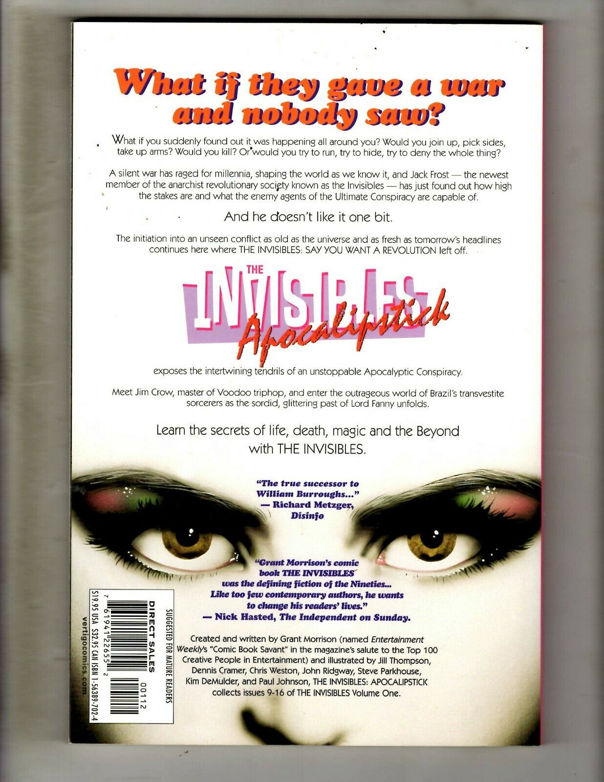 The Invisibles Apocalipstick Vol. # 2 DC Vertigo Comics TPB Graphic ...