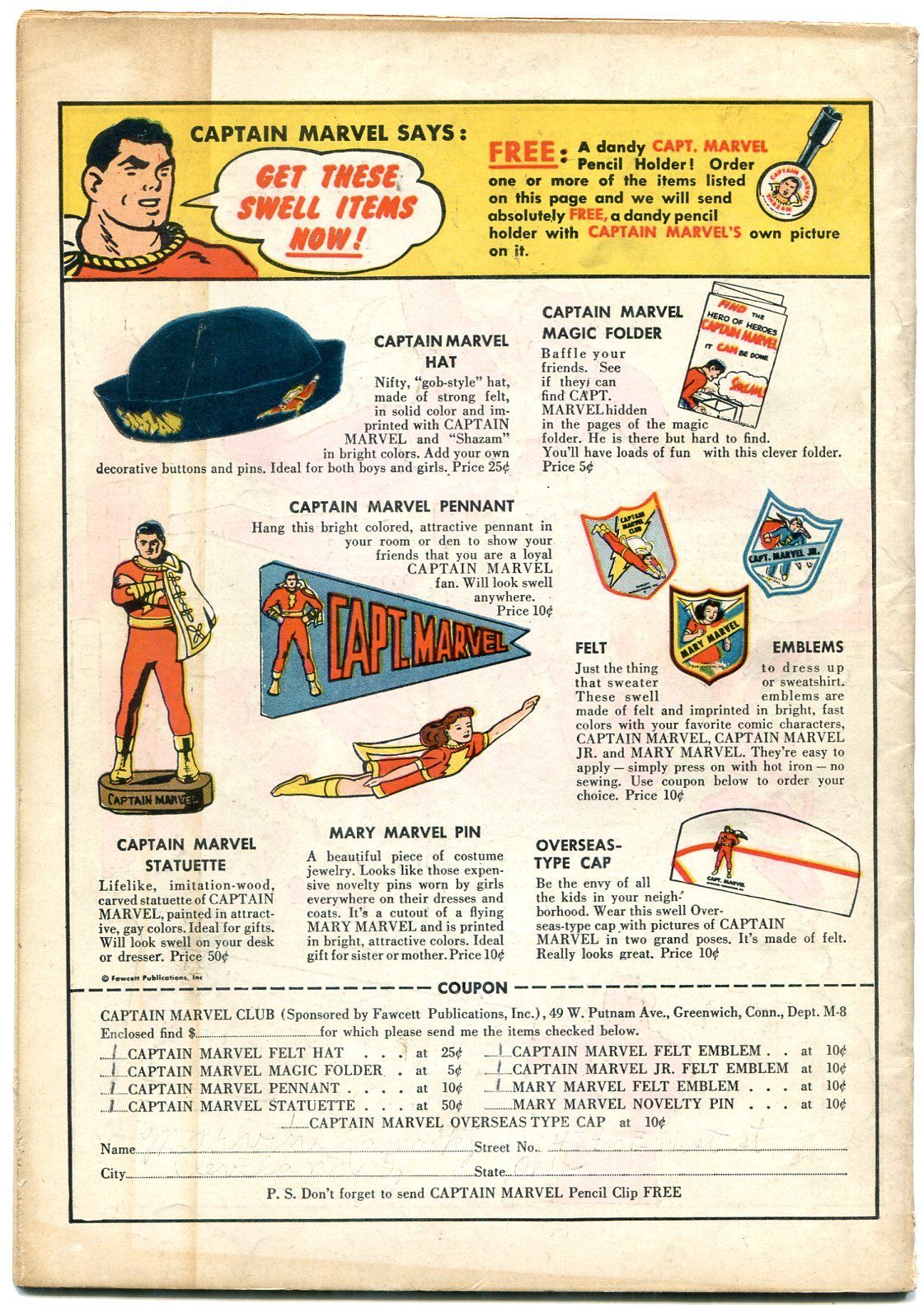 Captain Marvel Adventures #53 1946- Peace Pipe cover- Golden Age FN ...