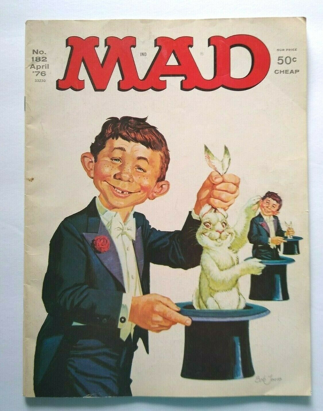 MAD Magazine No 182 April 76 Magician Cover Good Times TV Show Satire ...