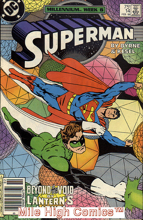 SUPERMAN (1986 Series) (#0-226, #650-714) (DC) #14 NEWSSTAND Fine ...