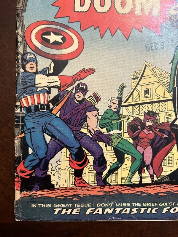 Avengers #25 Marvel Comics 1966 1st Battle With Dr. Doom Jack Kirby ...