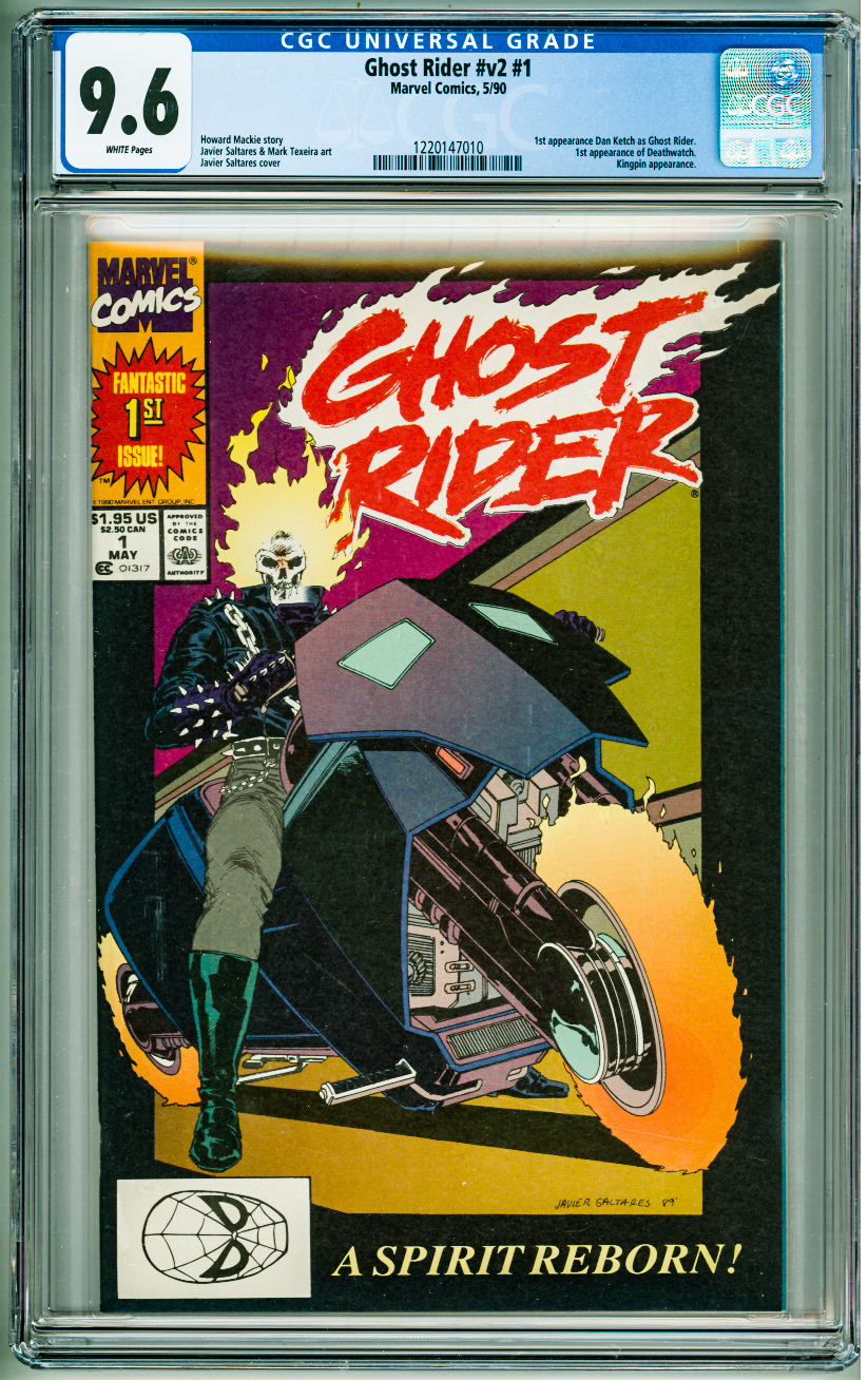 Ghost Rider #1 Direct Edition (1990) CGC 9.6! 1st Dan Ketch as Ghost ...