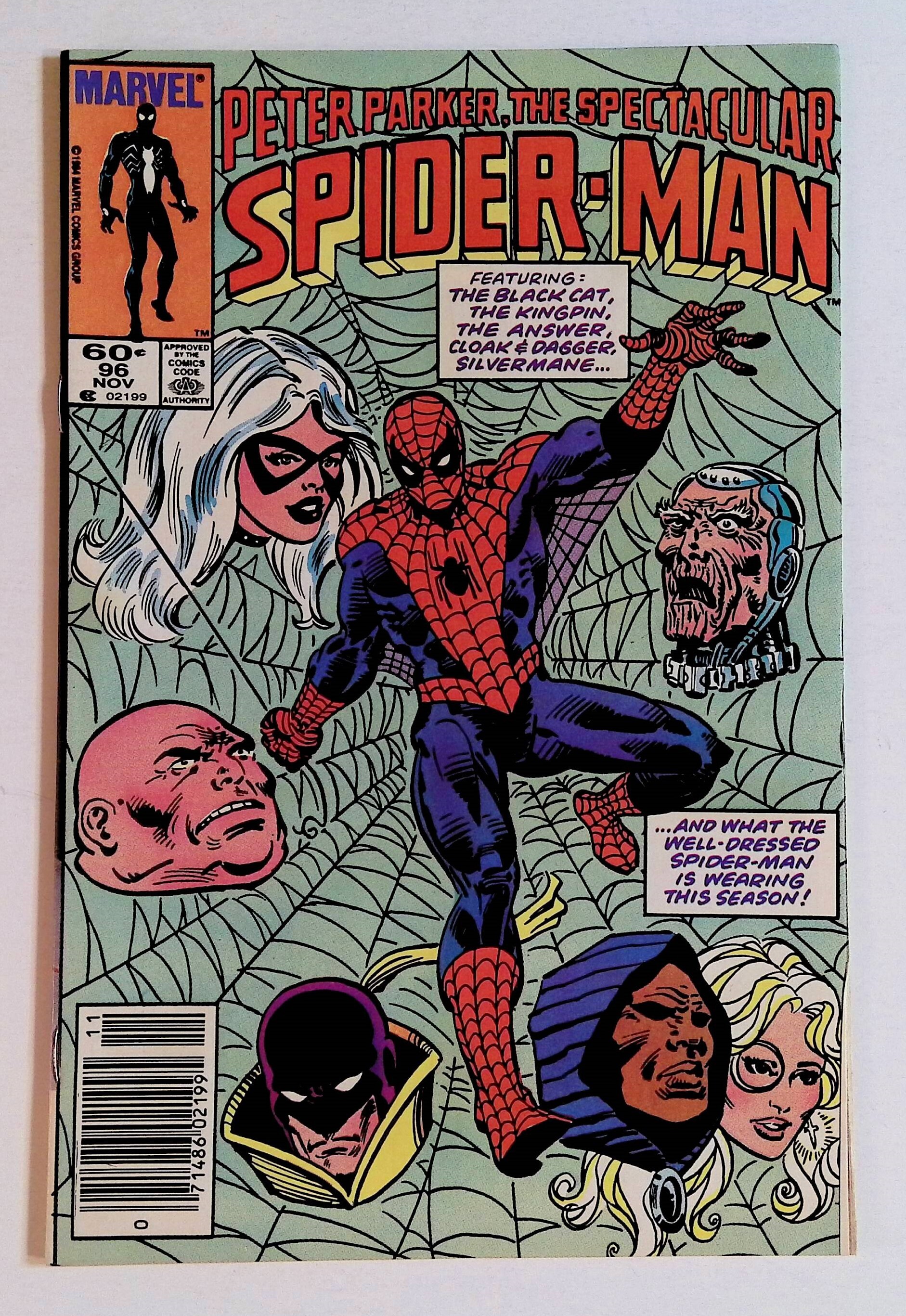 Spectacular Spider-Man 96 Newsstand Cloak and Dagger Kingpin Avengers ...
