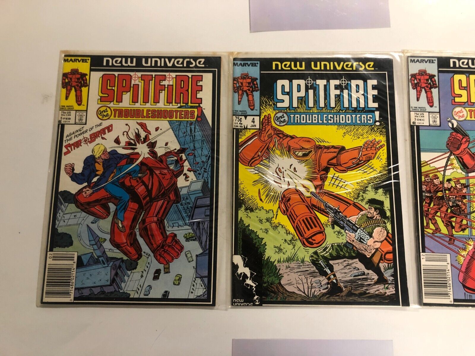 3 New Universe Spitfire Marvel Comics #3 4 5 Hulk Thor 43 KE5 | Comic ...