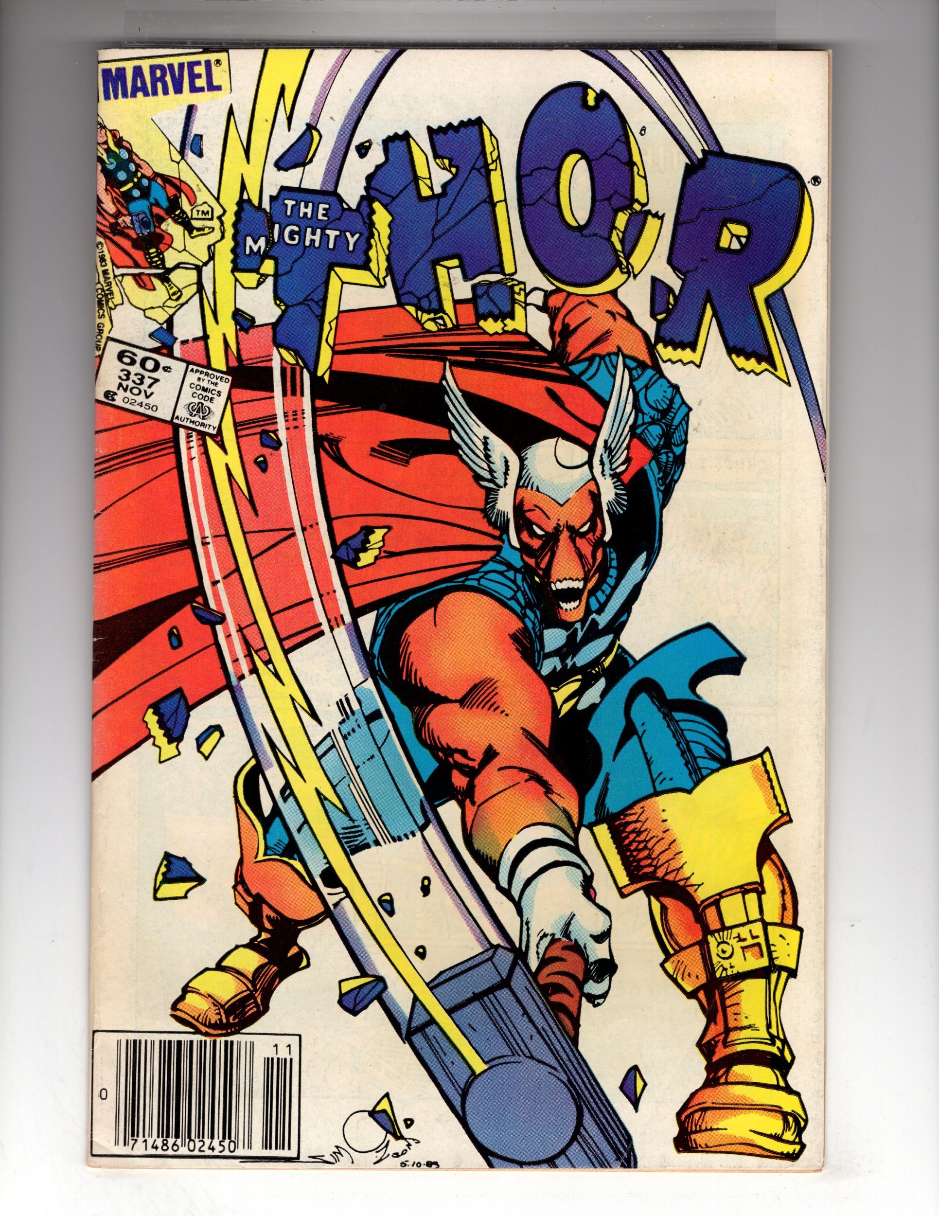 The Mighty Thor #337 (1983) 1st App. Beta Ray Bill / MC#64 | Comic ...
