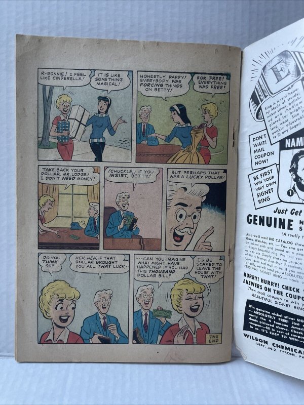Archie’s Giant Series #8 Betty And Veronica Summer Fun 1960 | Comic ...