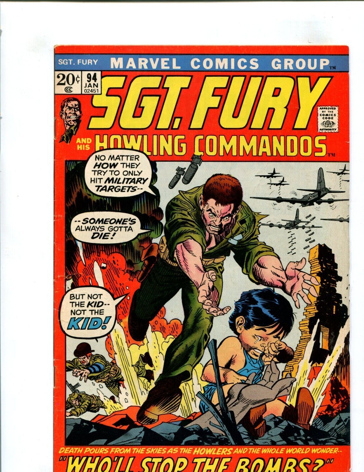 SGT Fury And His Howling Commandos #94 - Who'll Stop The Bombs? (5.0 ...