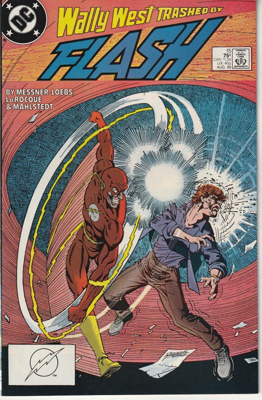 The Flash #15 (1988) Crisis on Infinite Earth artist George Perez cover ...