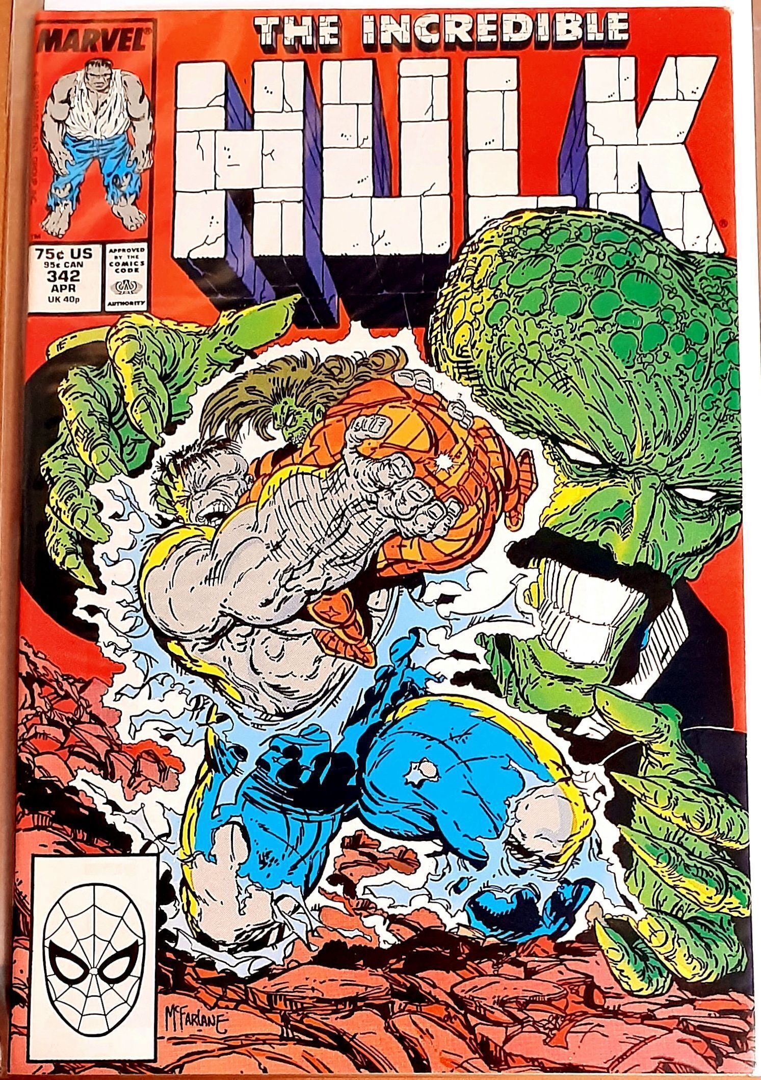 The Hulk #342 (1988) Grey McFarlane [MCU Thunderbolts X-Men Wolverine ...