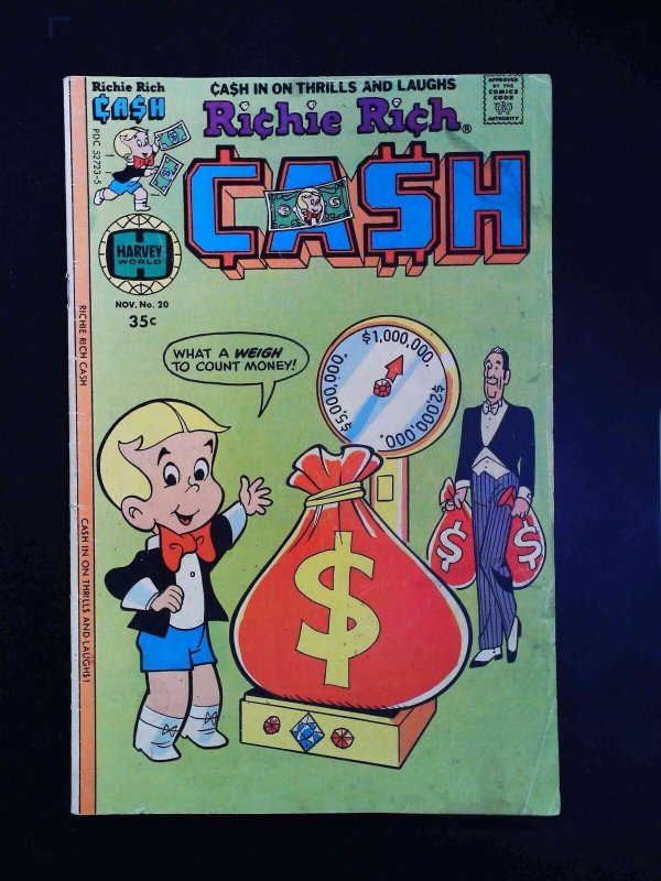 Richie Rich Cash #20 Harvey Comics 1977 Fn | Comic Books - Bronze Age ...