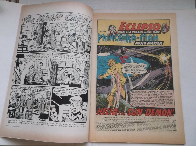 DC: House of Secrets #76, Eclipso & Helio (The SUN Demon) VS Prince Ra ...