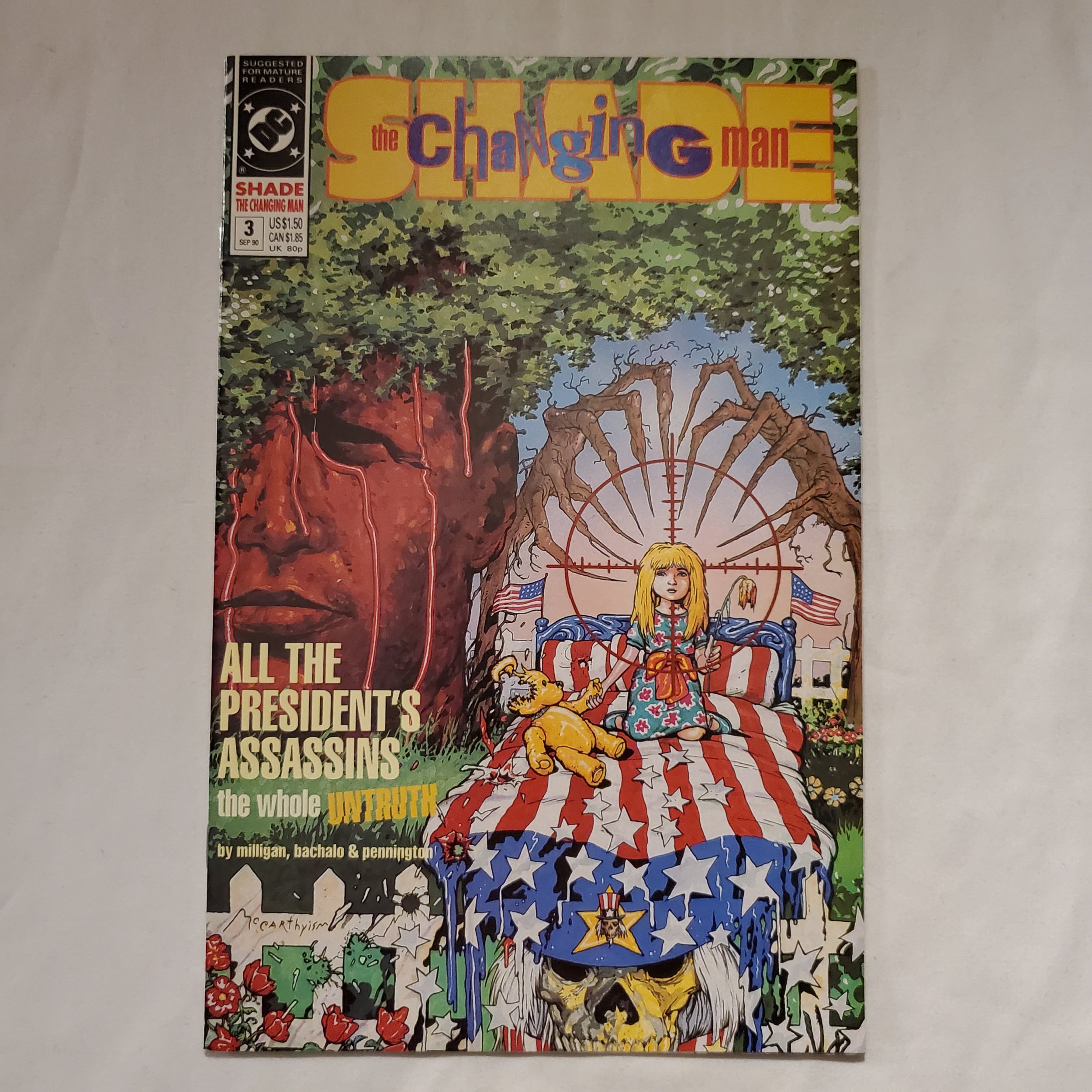 Shade the Changing Man 3 Near Mint- Painted cover by Brendan McCarthy ...