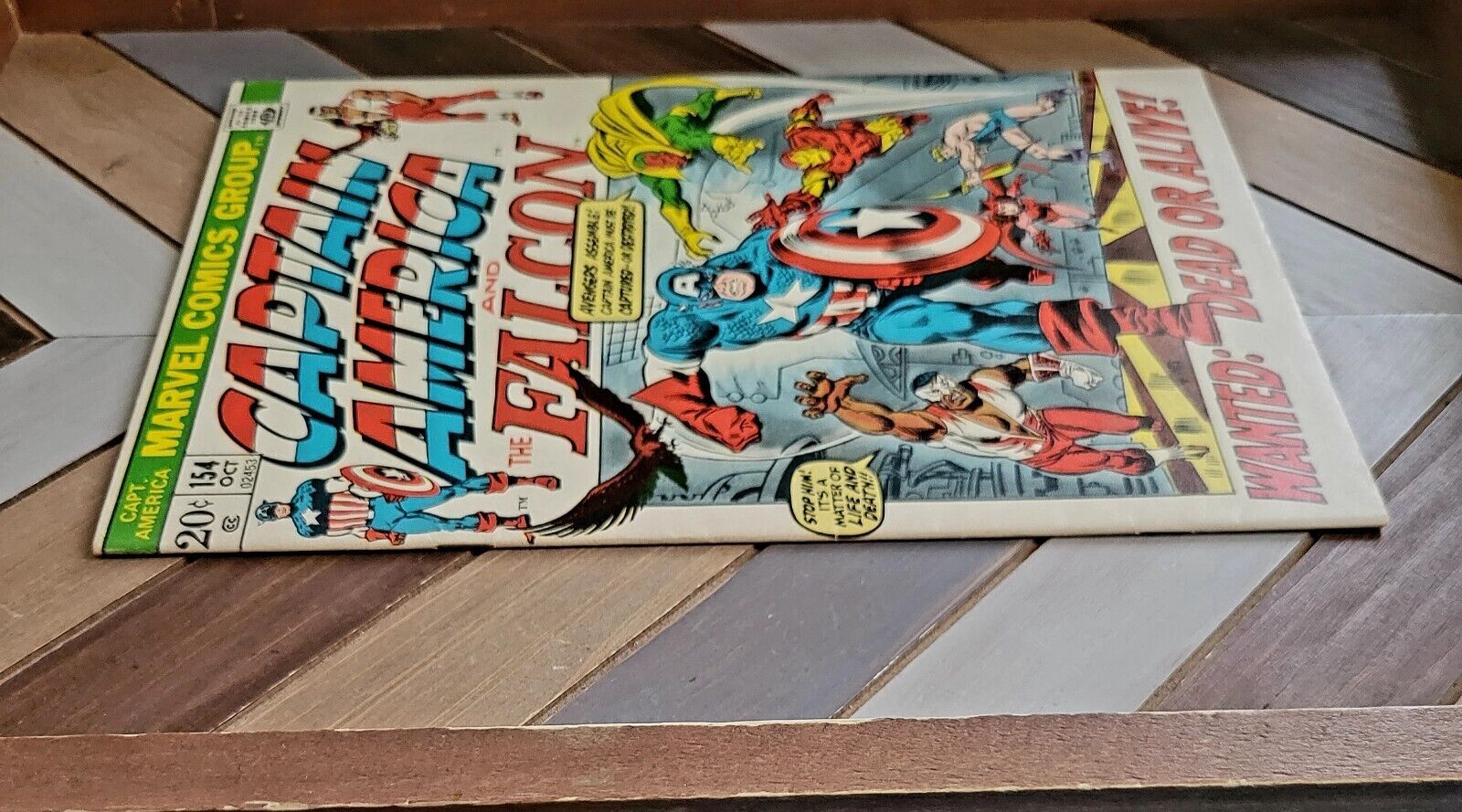 Captain America #154 FN (Marvel 1972) Avengers + 1st full Jack Monroe ...