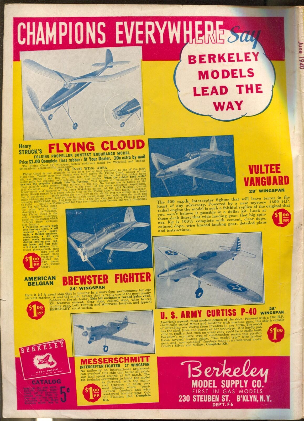 Flying Aces--June 1940--Pulp Magazine--Ace--FN | Comic Books - Modern ...