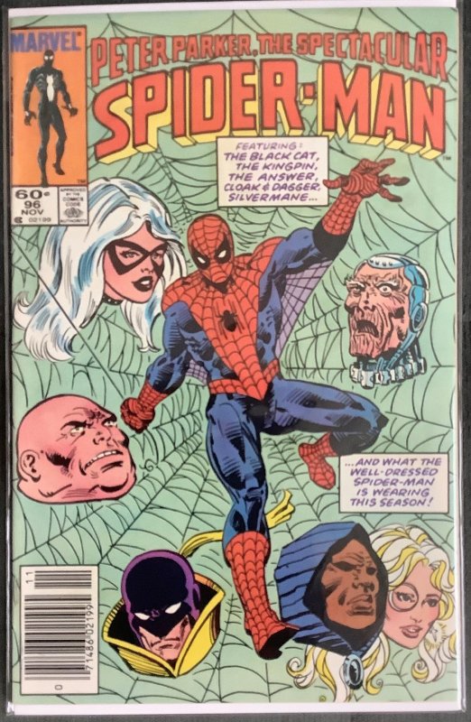 The Spectacular Spider-Man #96 Newsstand Edition (1984, Marvel) NM ...