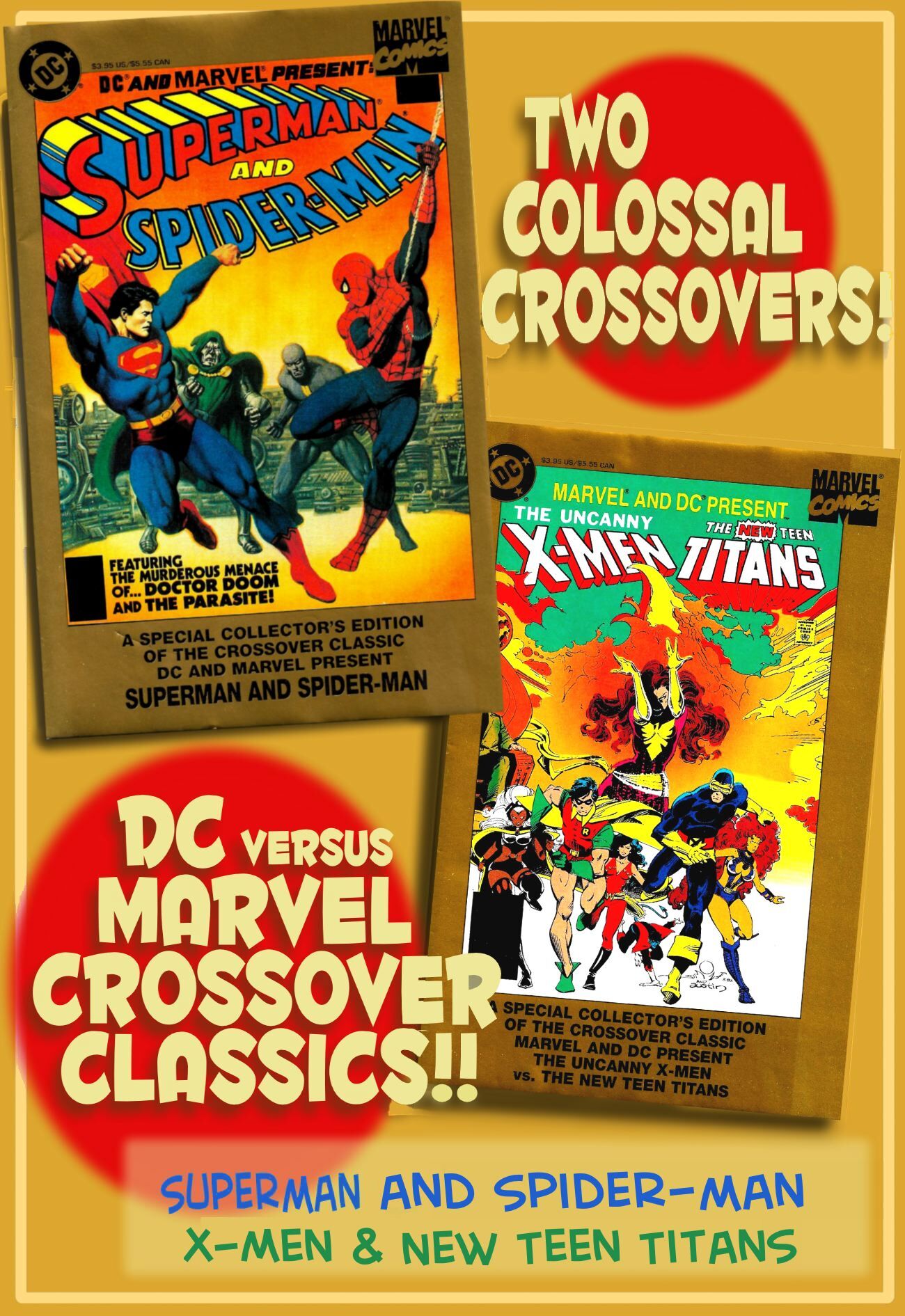 2 Crossover Classics: Superman & Spider-Man + X-Men/Teen Titans (1995 ...