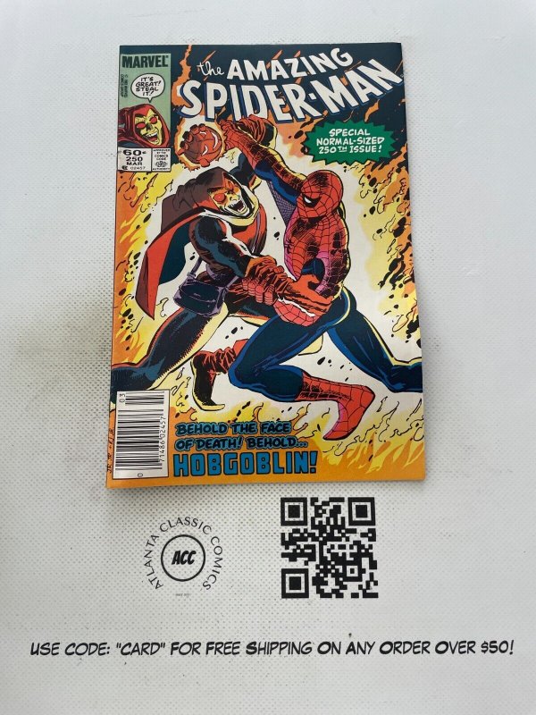 Amazing Spider-Man # 250 NM Marvel Comic Book Doctor Octopus Goblin 10 ...