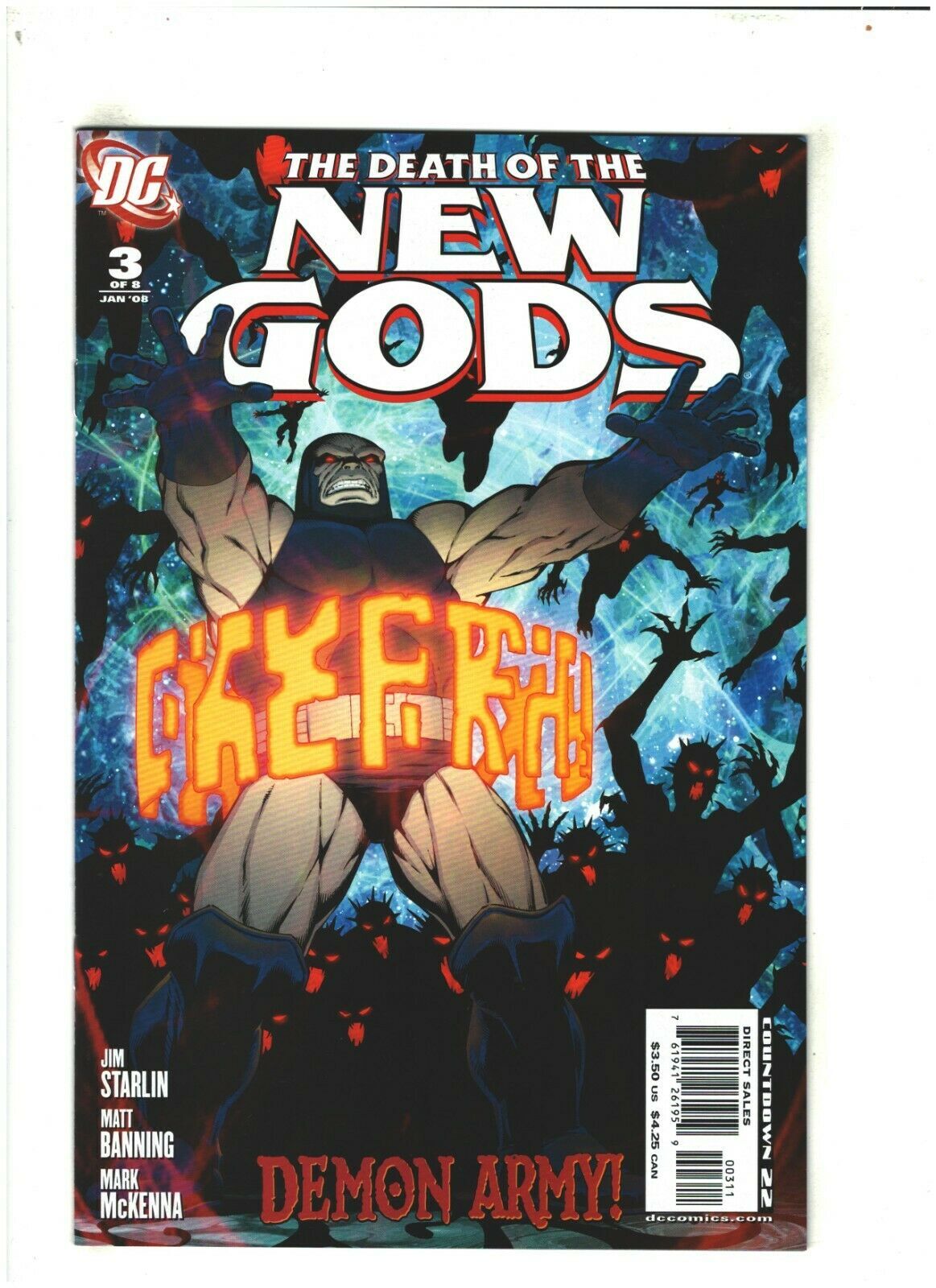 Death of the New Gods #3 NM- 9.2 DC Comics 2007 Jim Starlin, Darkseid ...