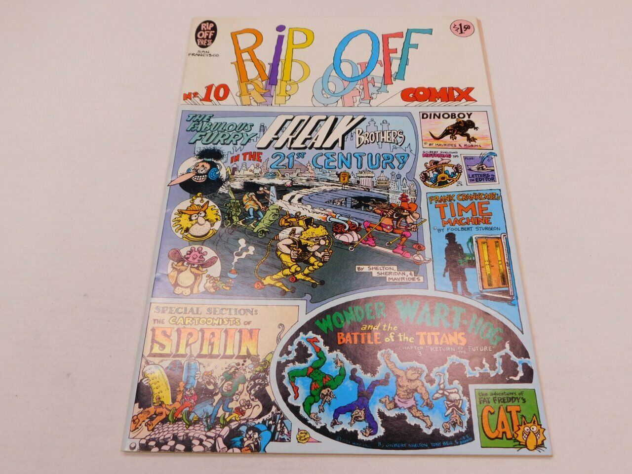 RIP OFF COMIX #10- 9.0 1st Print Freak Brothers Wonder Warthog ...