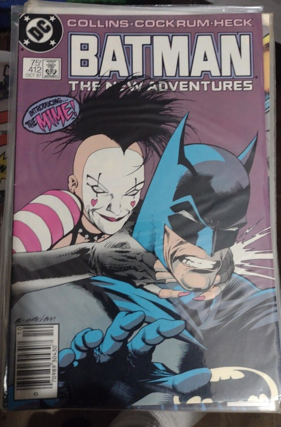 Batman # 412 1987 Dc - Barcode Newstand Variant KEY 1st Aperance Mime ...