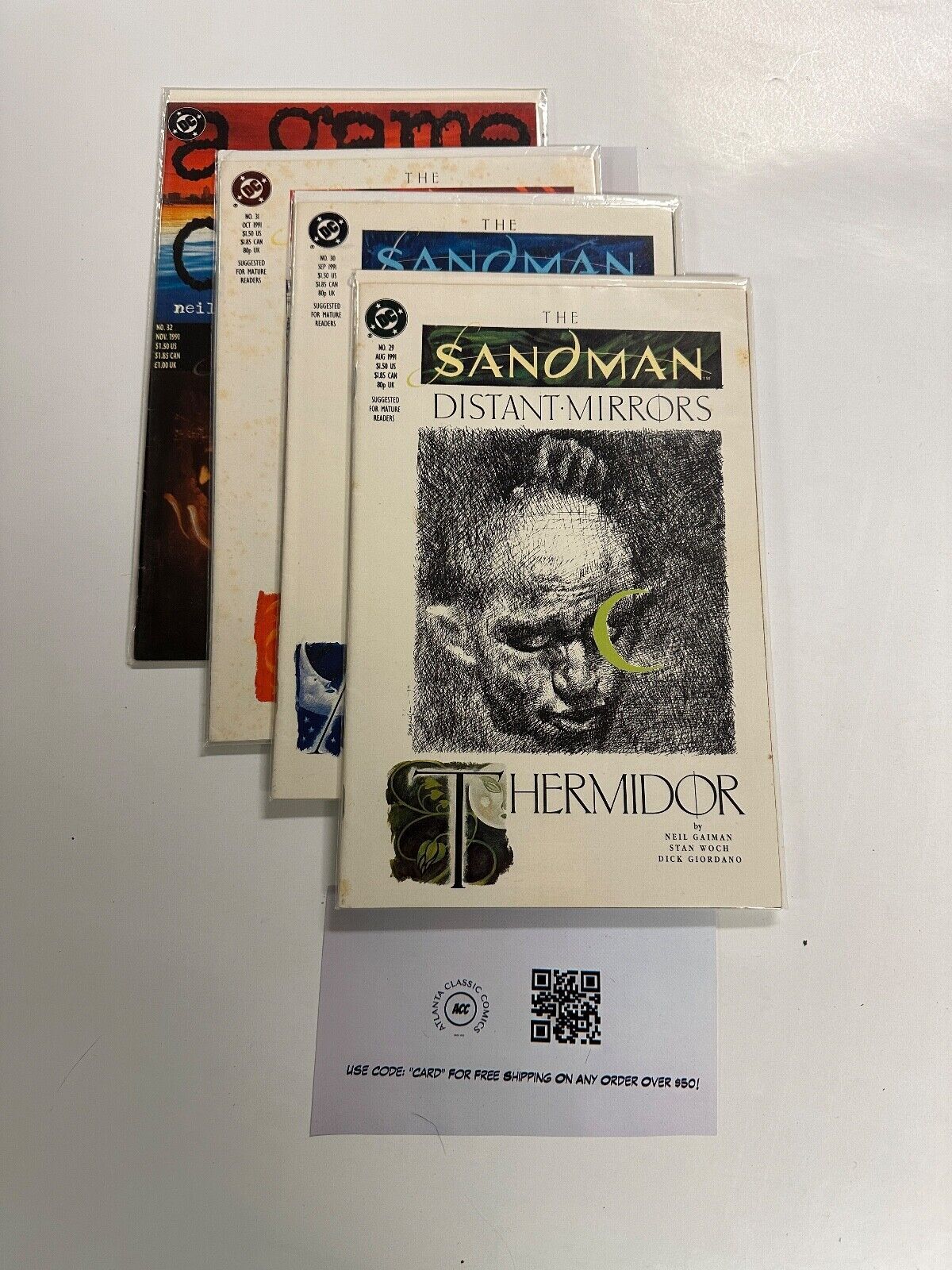 4 The Sandman DC Comics # 29 30 31 32 Gaiman Morpheus Hellblazer 5 CT7 ...