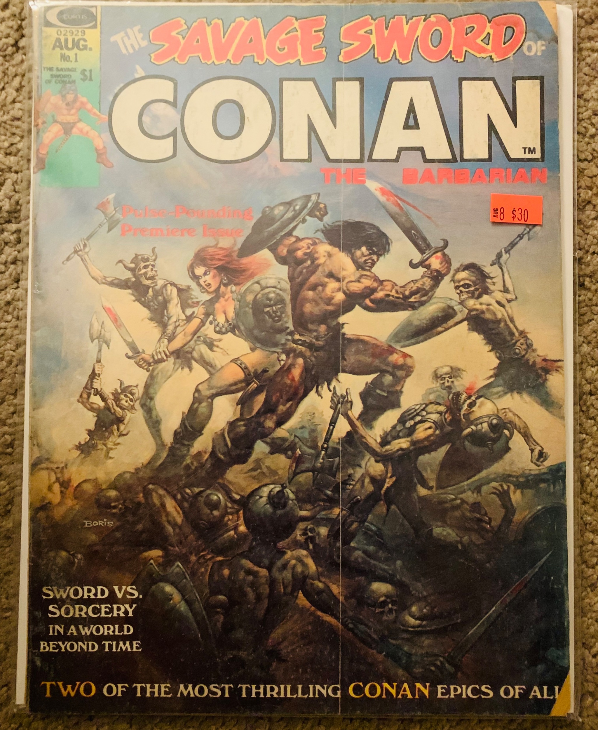 Savage Sword Of Conan 1, 5, Eerie 3, 25,Creepy 45, TOD 45 Vg To Vf+ ...