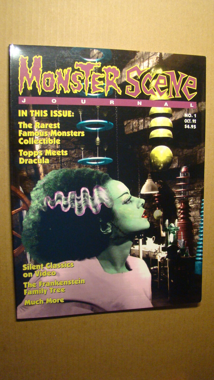 Monster Scene Journal 1 *NM 9.4* Bride Frankenstein Dracula Famous ...