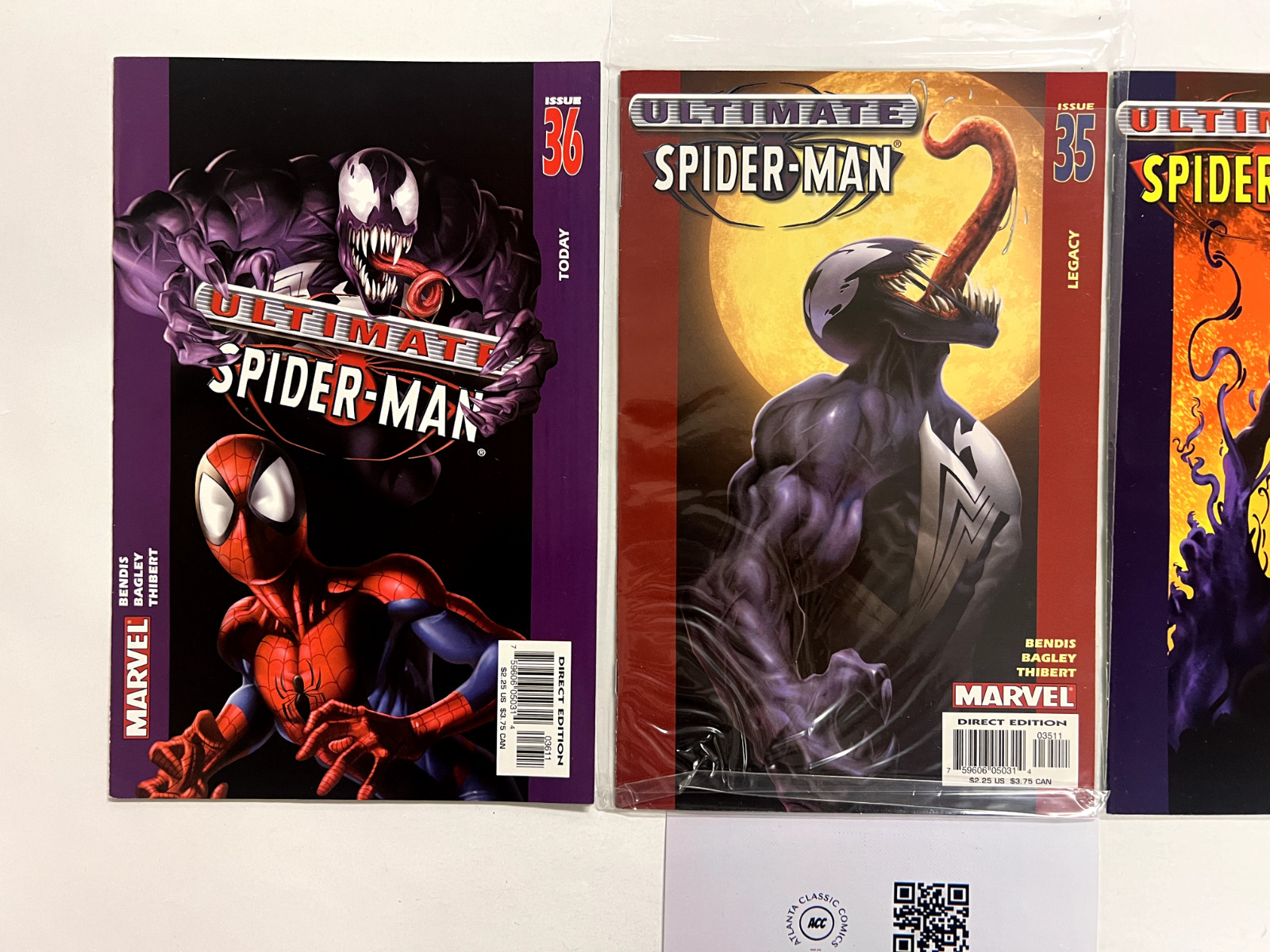 3 Ultimate Spiderman Marvel Comic Books# 34 35 36 Avengers Defenders 52 ...