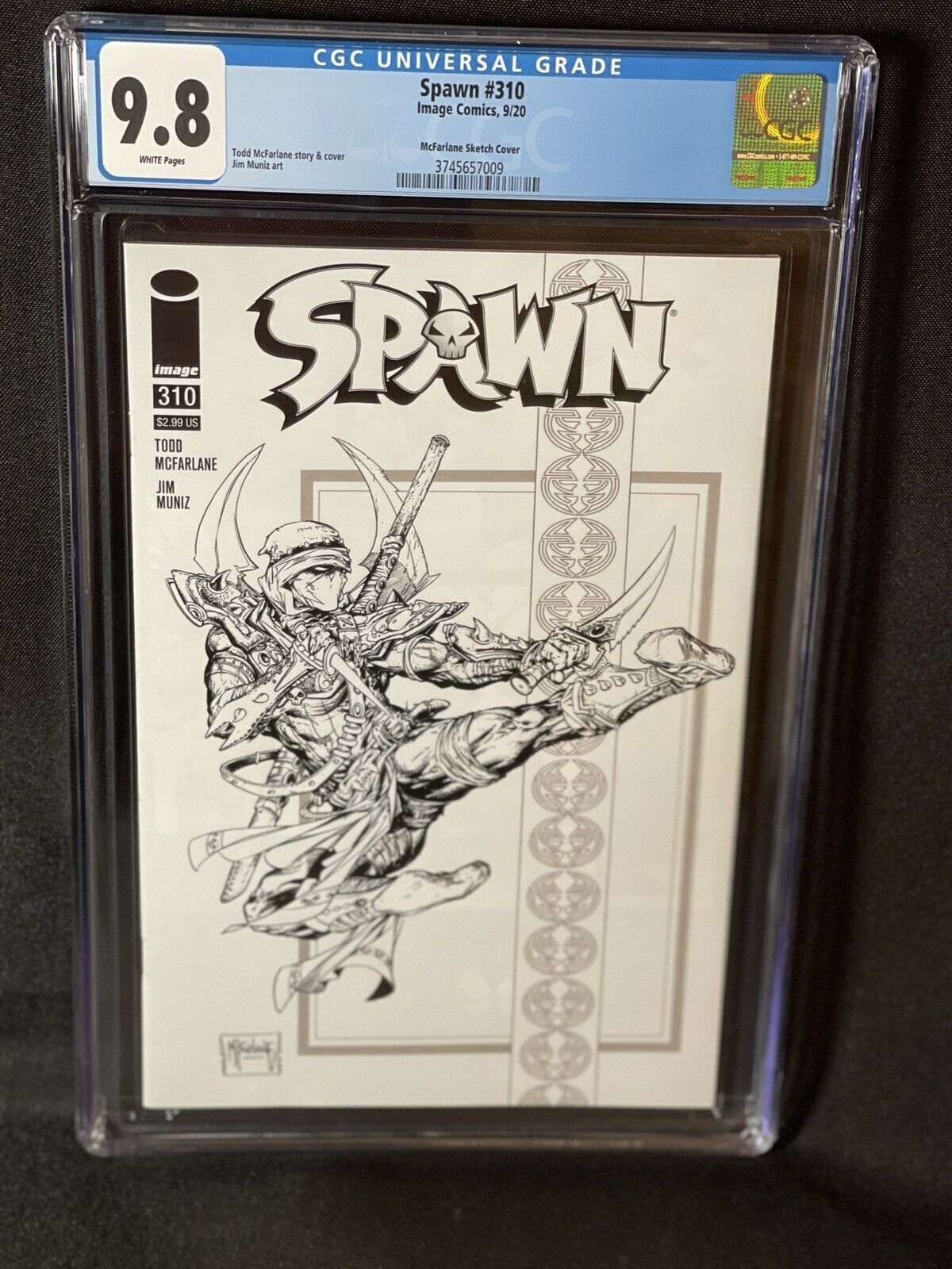 Spawn # 310 CGC 9.8 McFarlane Sketch Cover - Ninja spawn | Comic Books ...