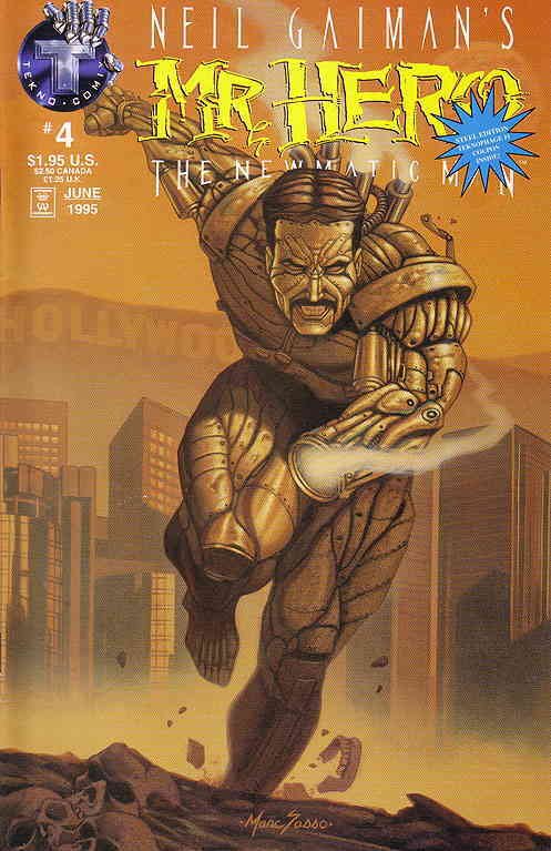 Mr. Hero-The Newmatic Man (Neil Gaiman's , 1st Series) #4 VF ; Tekno ...