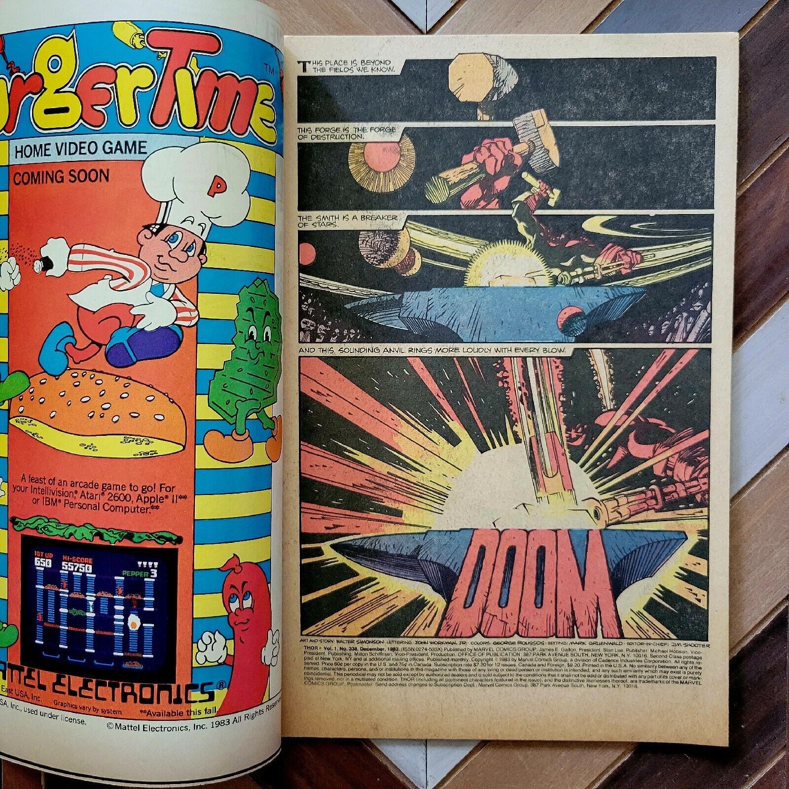 THOR #338 FN (Marvel 1983) 2nd app & origin BETA RAY BILL + NICK FURY ...