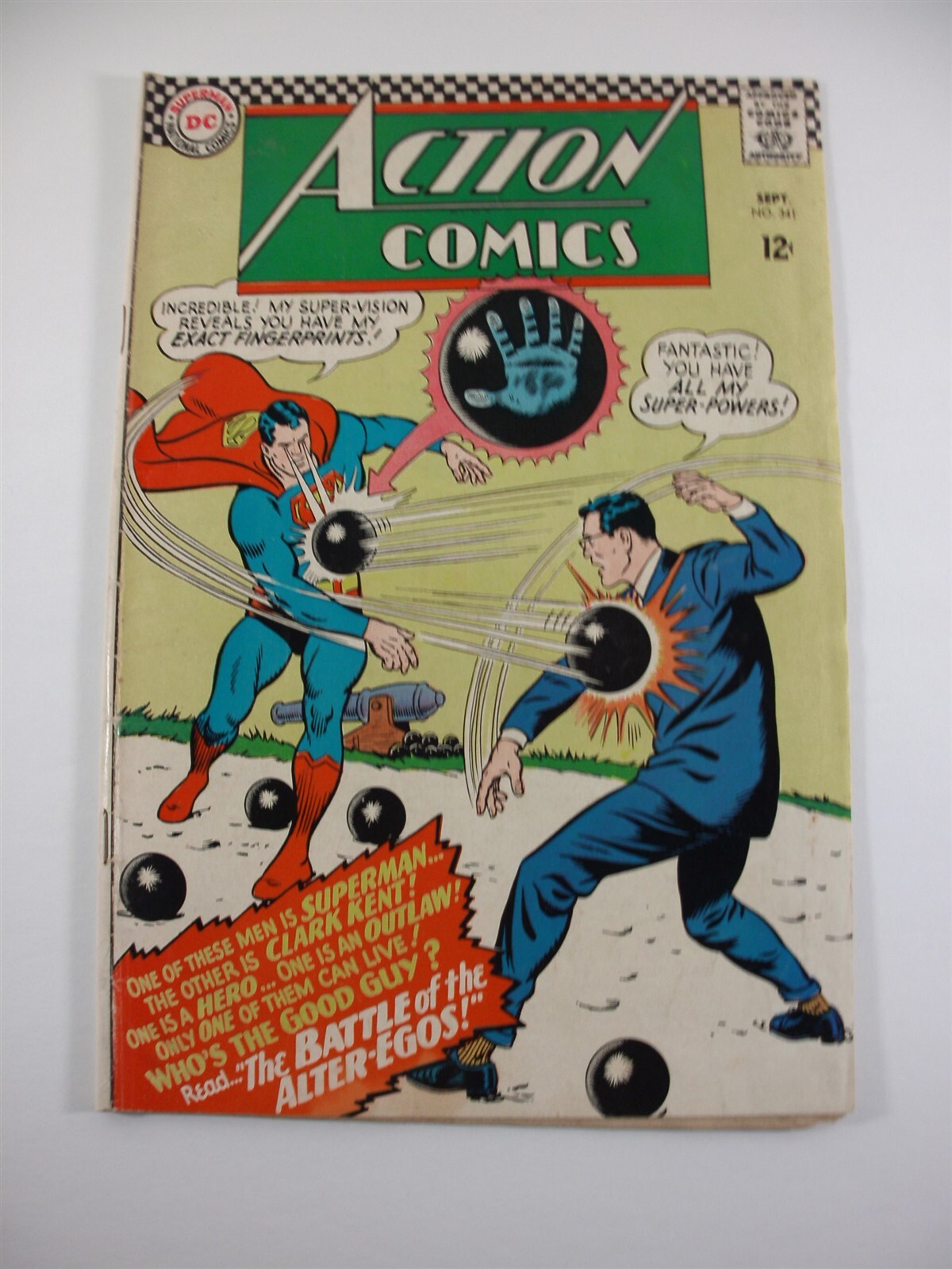 DC Comics Action Comics #341 SEP 1966 (FN) Superman The Battle of The ...