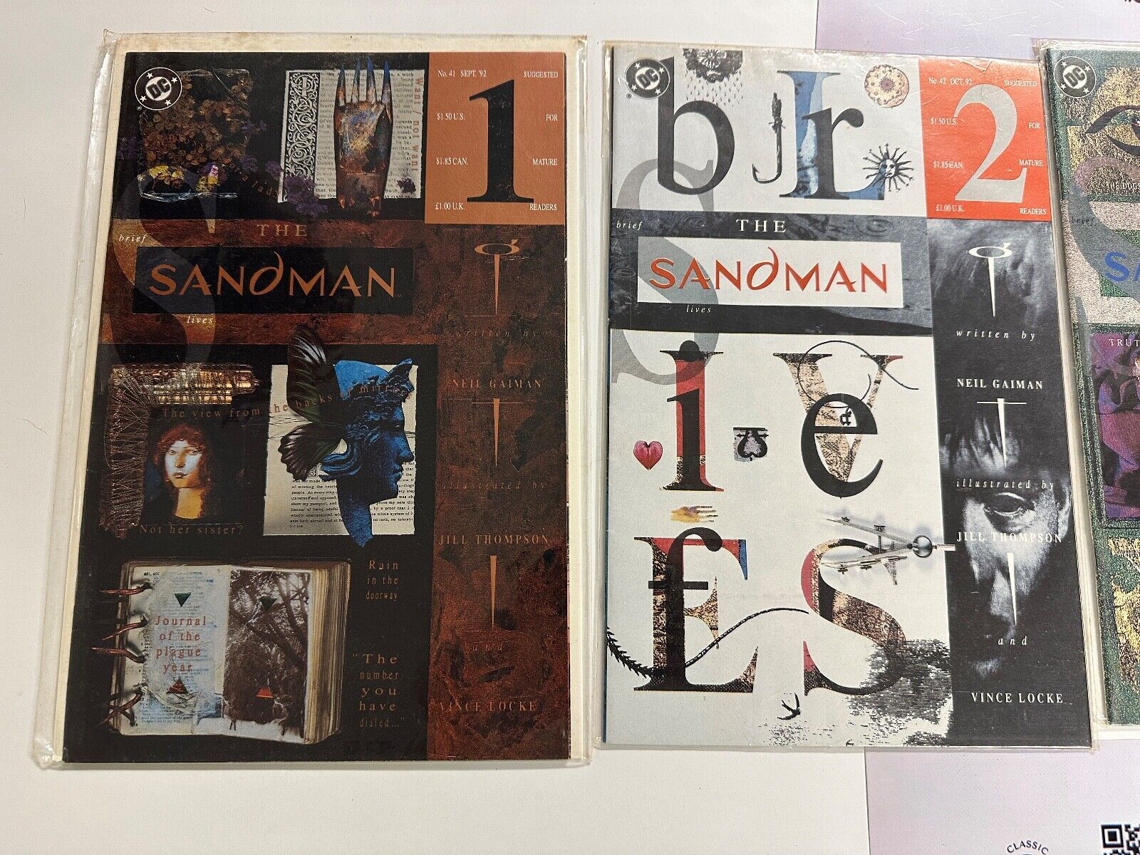 4 The Sandman DC Comics # 41 42 43 44 Gaiman Morpheus Hellblazer 8 CT7 ...