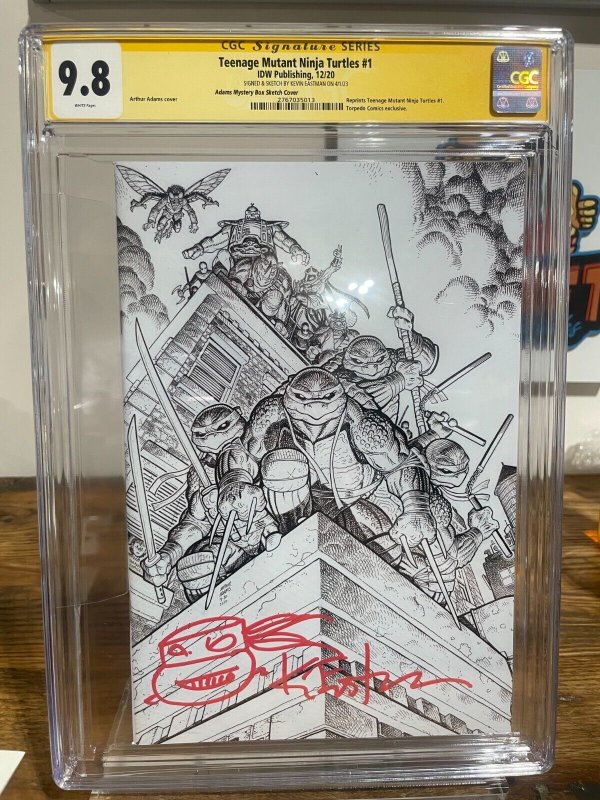 Teenage Mutant Ninja Turtles #1 Arthur Adams B&W CGC 9.8 K.Eastman ...