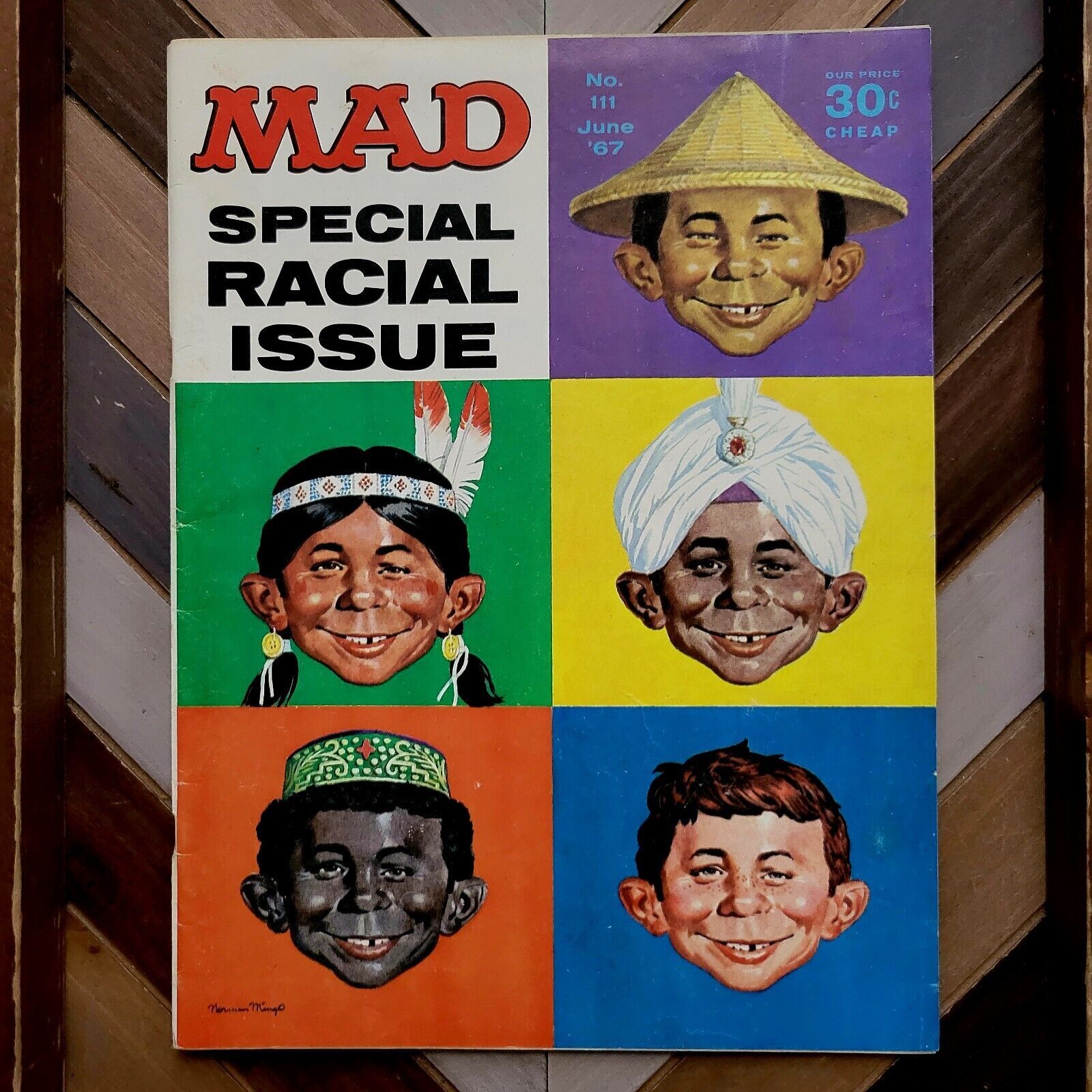 Vintage MAD Magazine #111 (June 1967) Special "RACIAL ISSUE" Collector ...