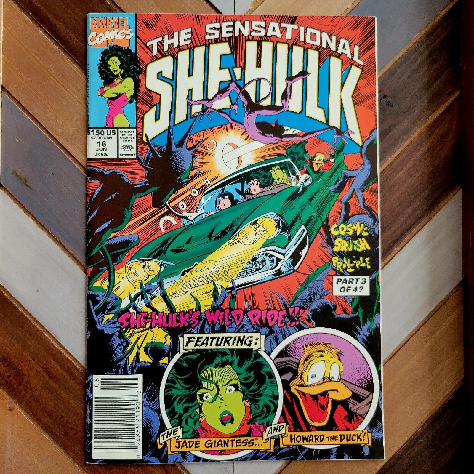 Sensational She-Hulk #16 NM (Marvel 1990) "Cosmic Squish" Pt 3, Howard ...