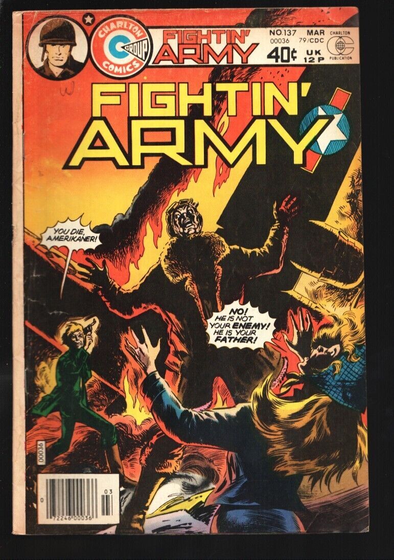 Fightin' Army #137 1979-Charlton-Pat Boyette art-Hitler & Stalin appear ...