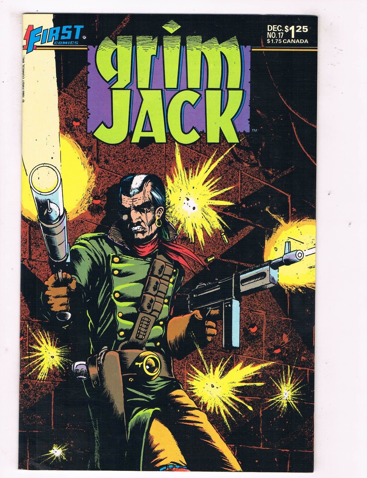 Grim Jack #17 VF First Comics Comic Book Ostrander Dec 1985 DE41 AD18 ...