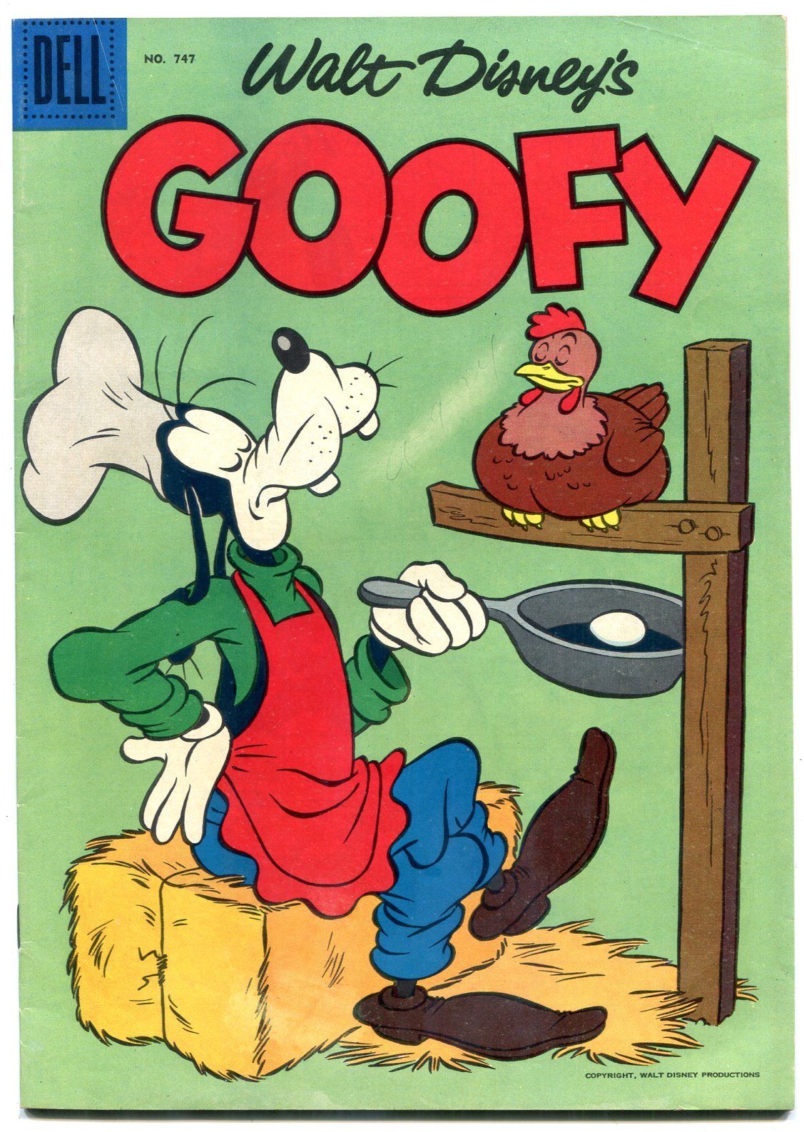 Goofy- Four Color Comics #747 1956- Dell Disney FN / HipComic